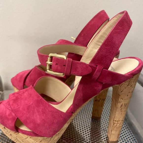 MICHAEL Michael Kors | Shoes | Michael Kors Fuschia Size 7 Suede Shoes ...